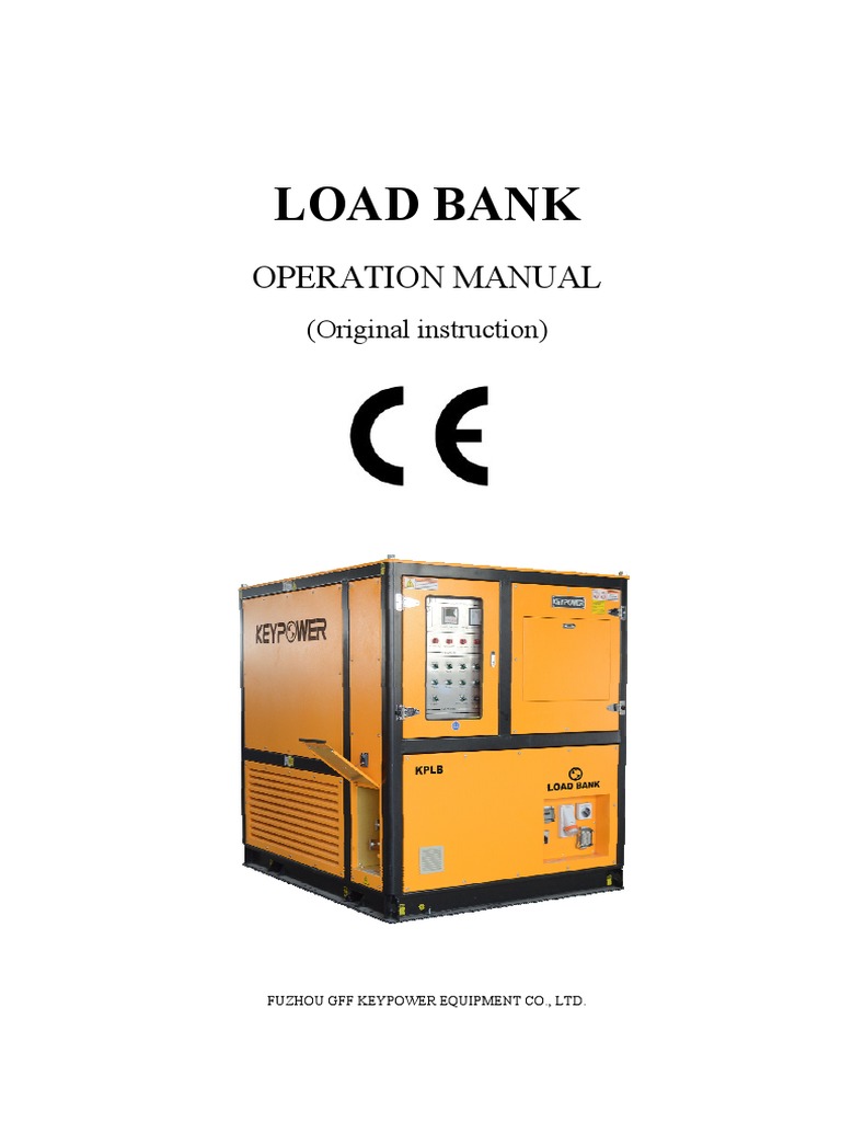 Load Bank Testing Procedure Manual | PDF | Switch | Electric Power