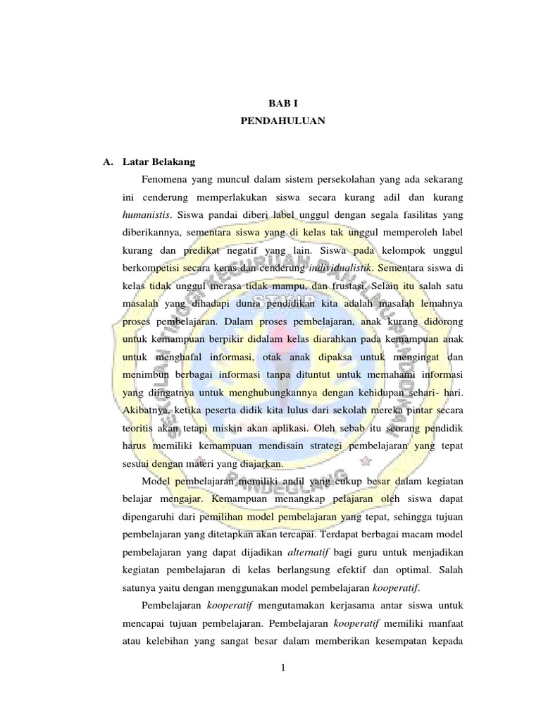 Pembelajaran Kooperatif di Sekolah | PDF | Karier & Perkembangan