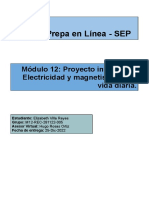 Modulo 12 Proyecto Integrador | PDF | Vatio | Energia electrica