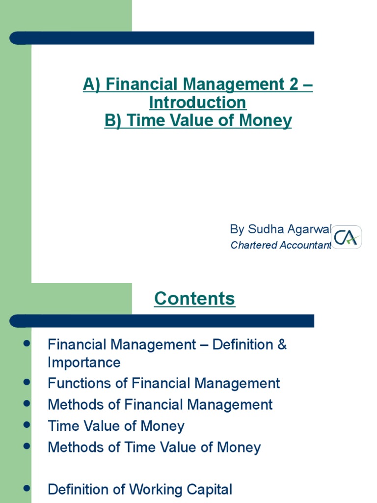 Financial Management & Time Value Insights | PDF