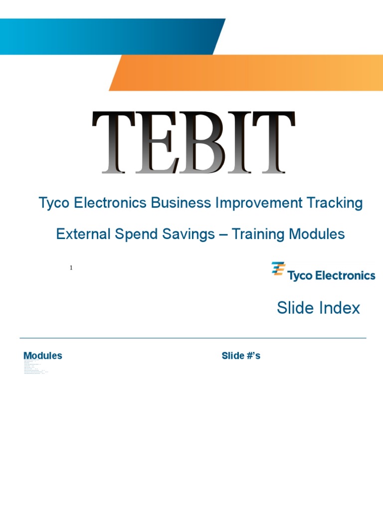 TEBIT Training Overview and Access Guide | PDF | Computers