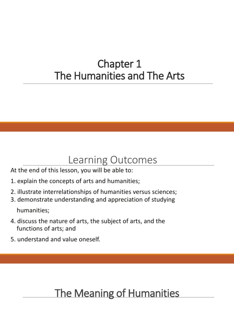 Chapter 1 The Humanities and The Arts | PDF | Humanities | Beauty