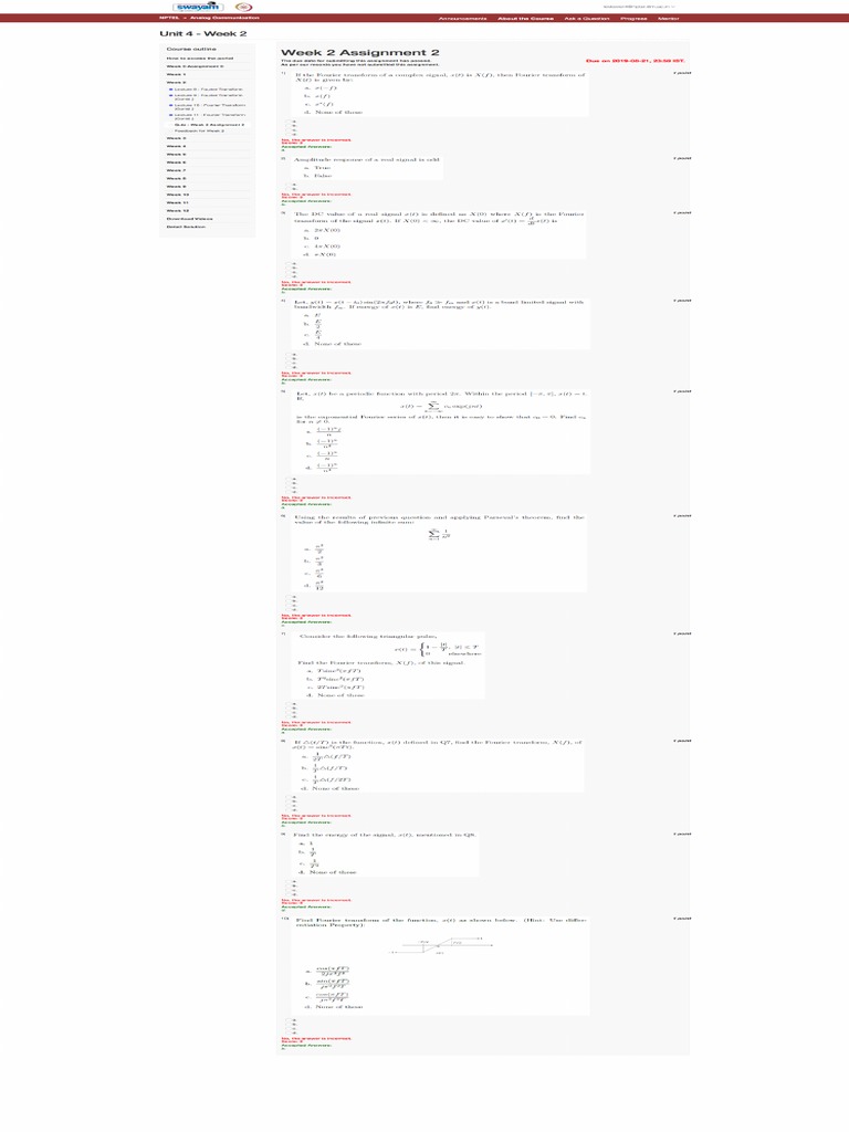 Week_12_Assignment_12_Analog Communication | PDF