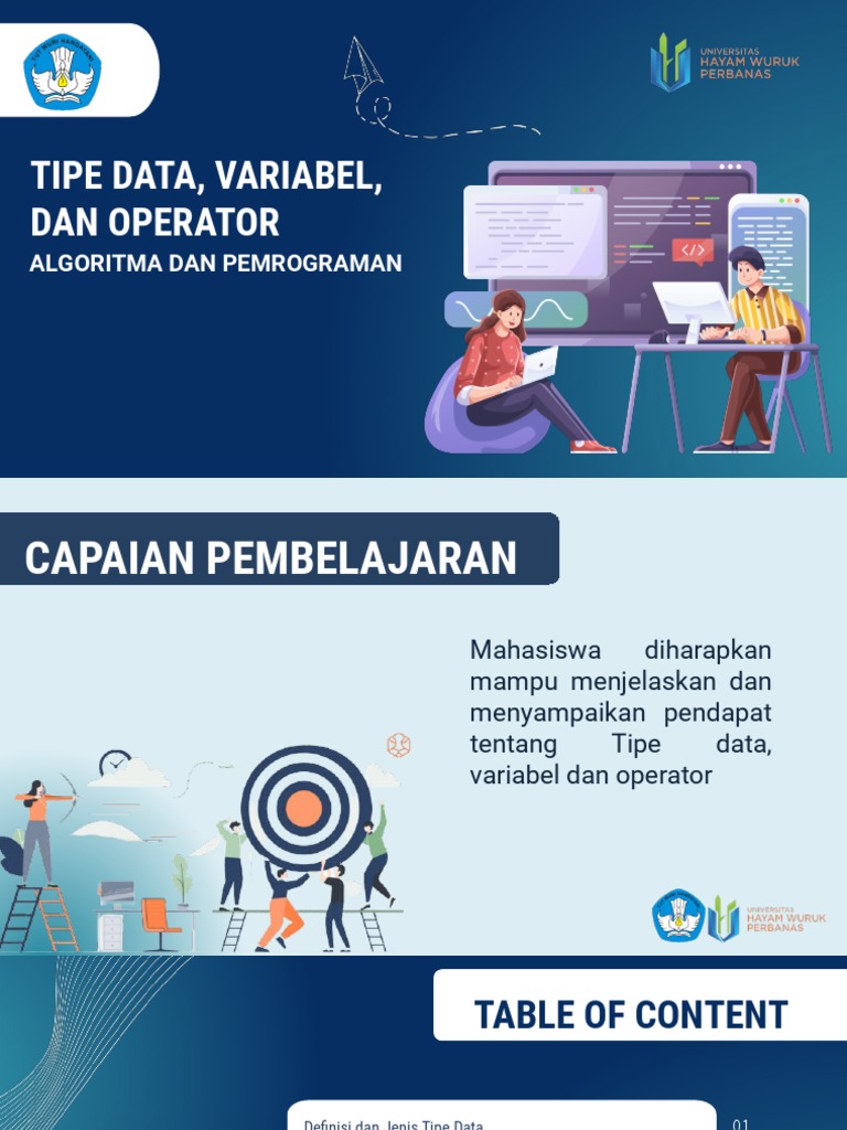 Bab 2 - Tipe Data, Variabel, Dan Operator | PDF