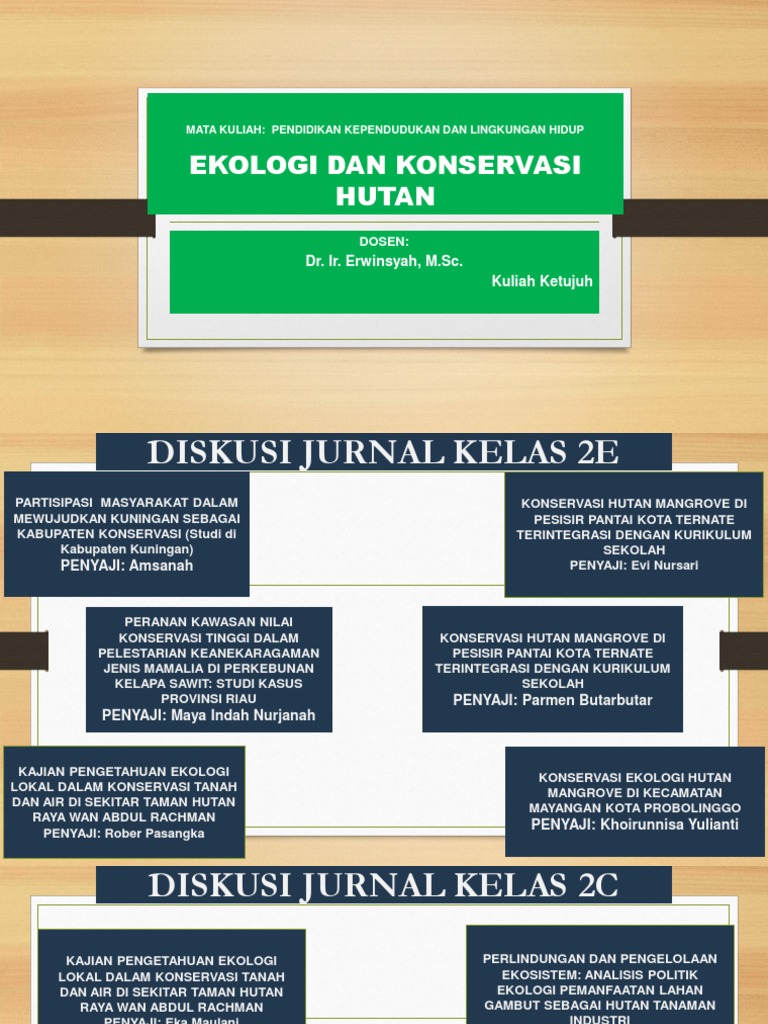 Ekologi Dan Konservasi Hutan | PDF