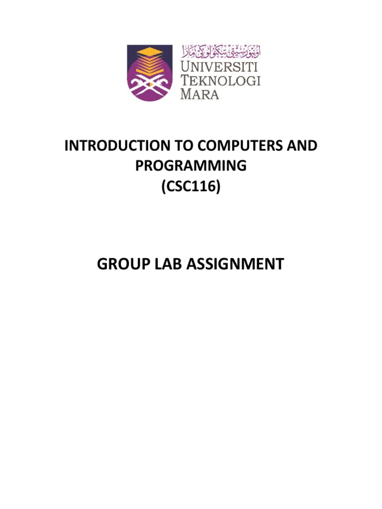 CSC116-Group PROJECT Assignment OCT 2021 FEB 2022 -PROPOSAL (1) | PDF