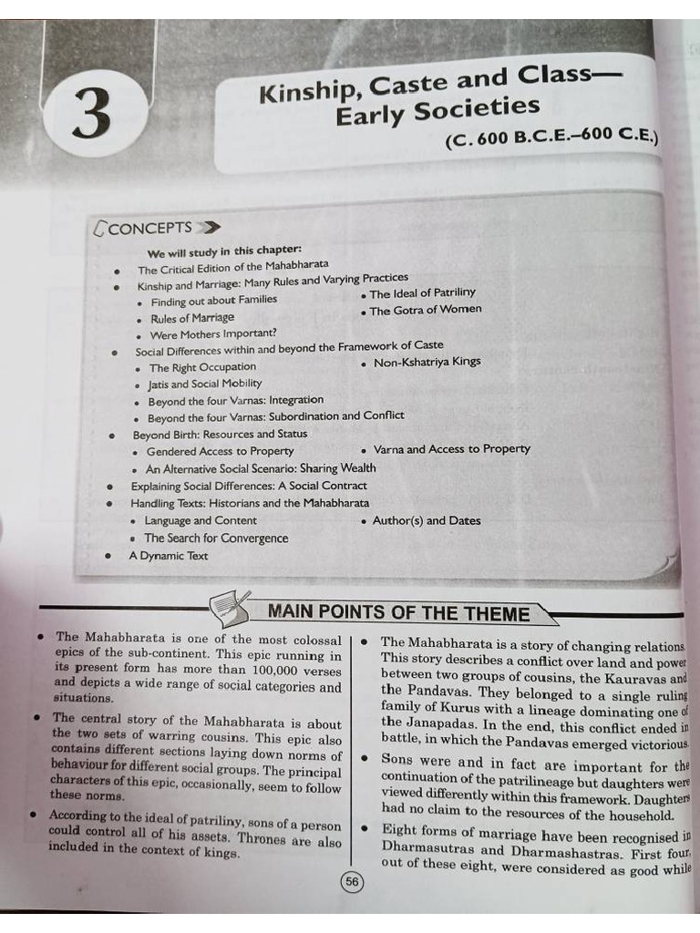 Kingship, Caste and Class CH 3 | PDF