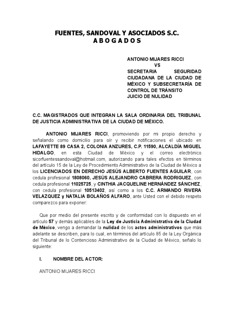 Demanda Multas | PDF