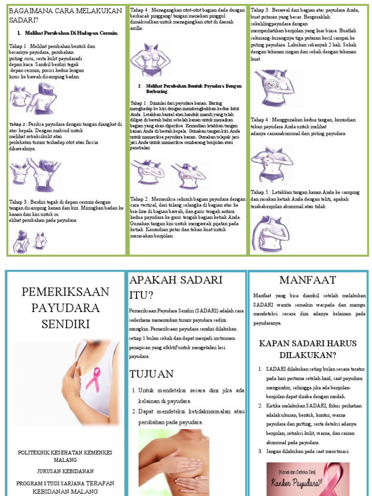 Leaflet Sadari (Pemeriksaan Payudra Sendiri) | PDF