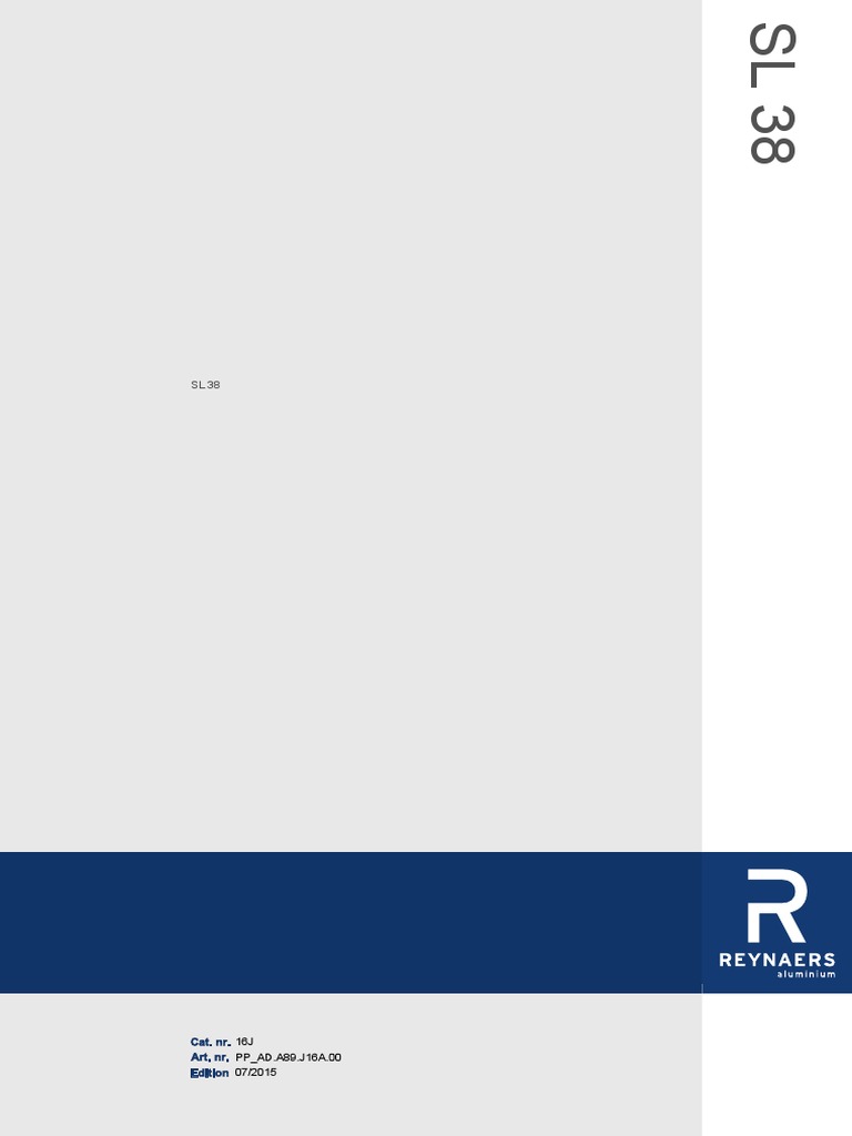 SL 38 (Win-Doo) Section Drawings Architect Catalogue | PDF