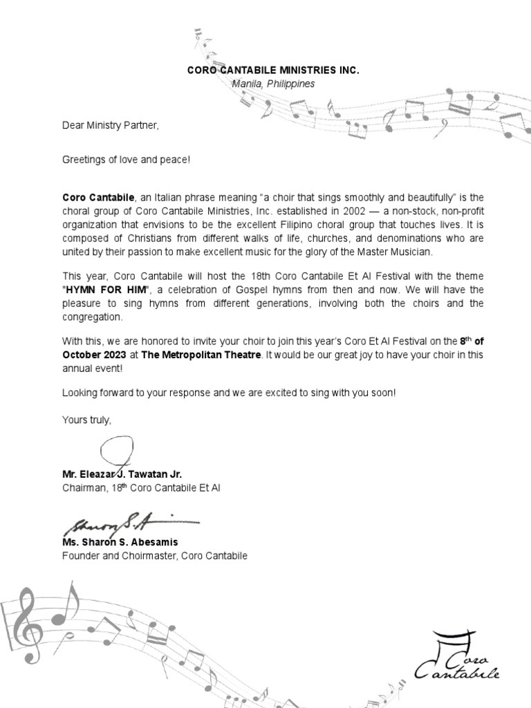 18th Coro Et Al Invitation | PDF