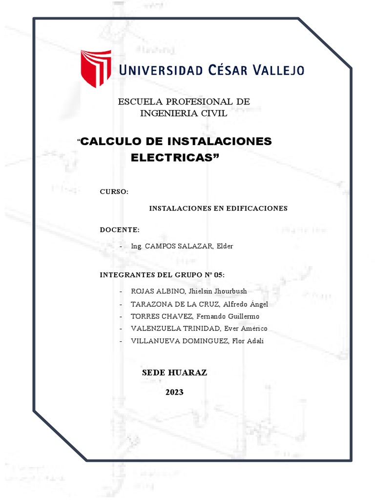 INSTALACIONES EN EDIFICACIONES - Instalaciones Eléctricas | PDF