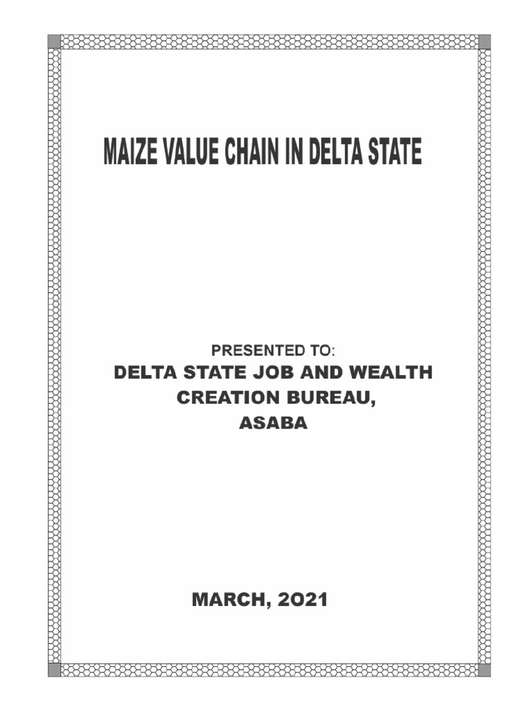 Maize Value Chain | PDF | Maize | Cereals