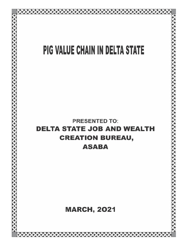 Piggery Value Chain | PDF | Pig | Infection