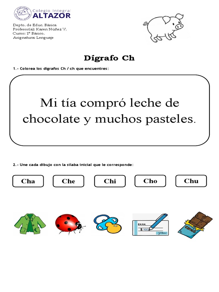 Guía Digrafo CH | PDF