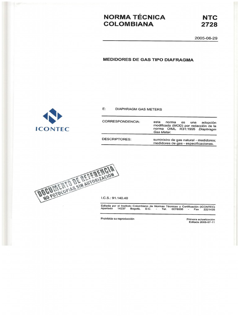NTC 2728 - 2005 | PDF