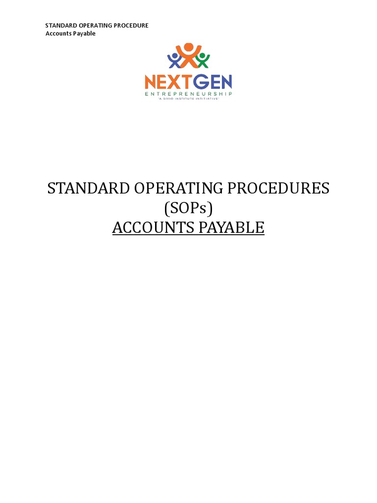 SOP Accounts Payable v1 | PDF