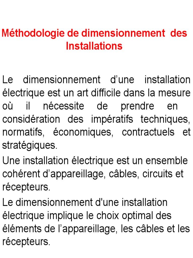Chapitre 2. Méthodes De Dimensionnement Et Méthodologie À Suivre – AADZQ