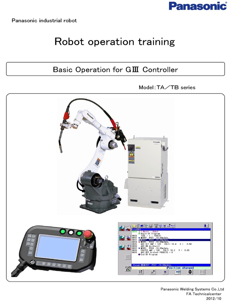 Panasonic G3 Robot Operation Guide | PDF