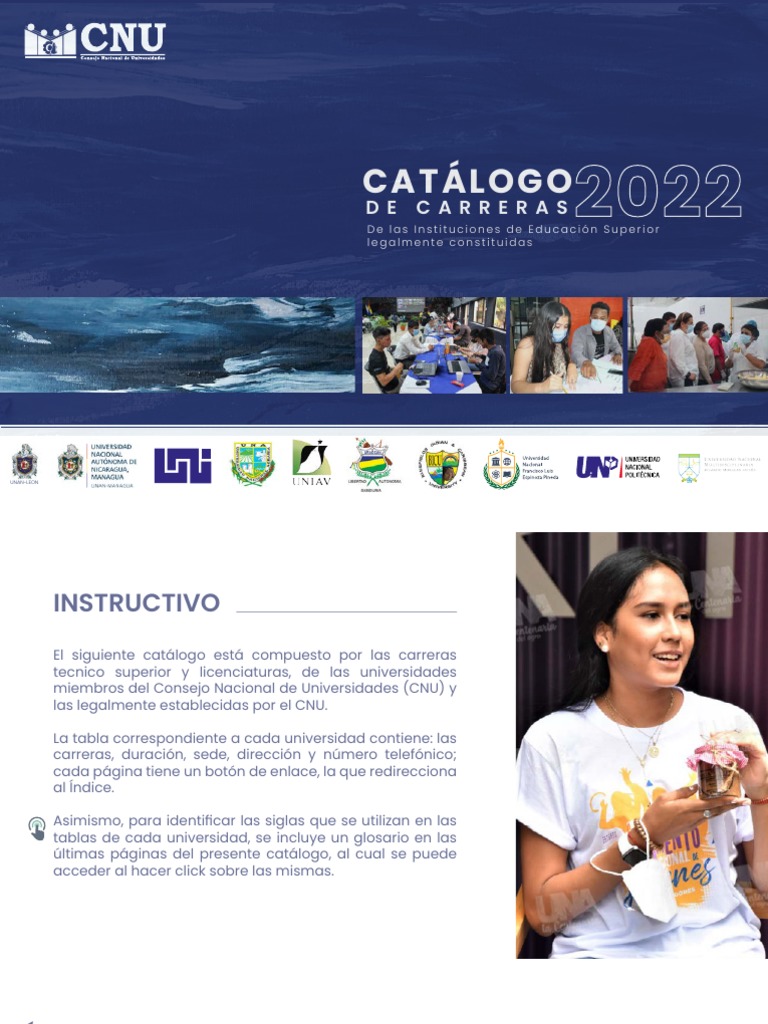 Catalogo de Carreras Cnu 2022 | PDF