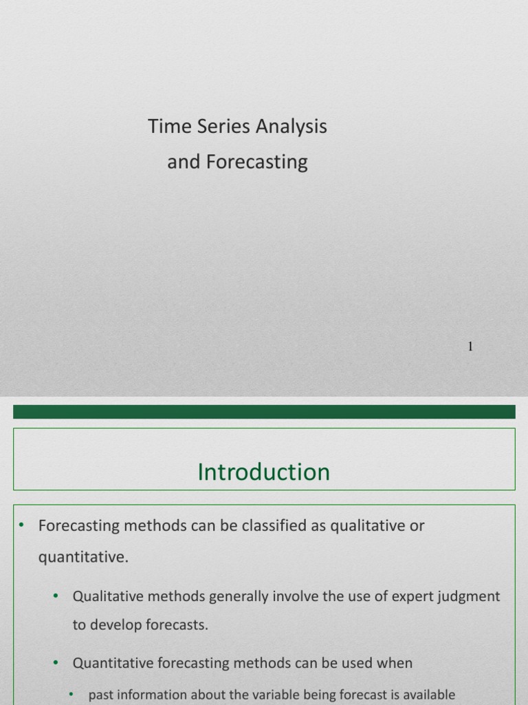 Time Series | PDF