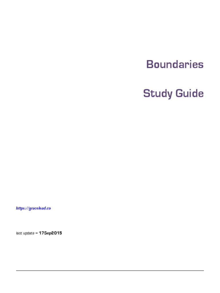 Boundaries Study | PDF | Psychology | Psychological Concepts