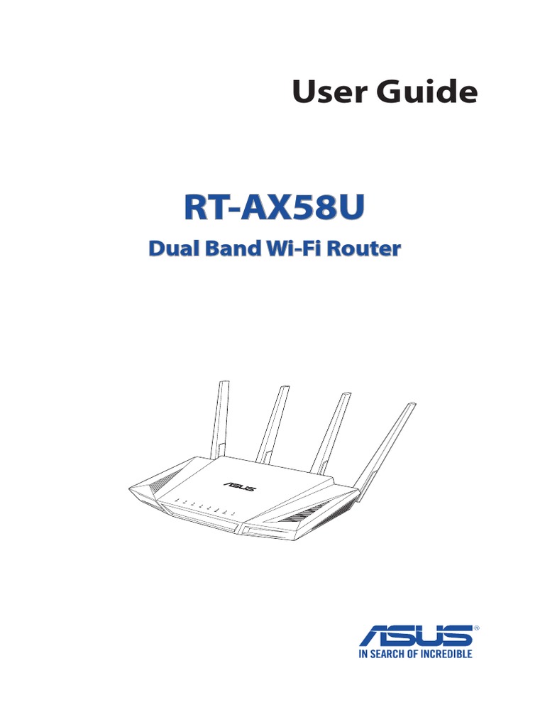 Handleiding-Asus router-RT-AX58U UM 1119 | PDF | Wireless Lan | I Cloud
