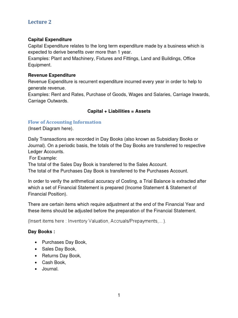 Lecture 2 | PDF | Debits And Credits | Expense Lecture 2 | PDF | Debits And Credits | Expense