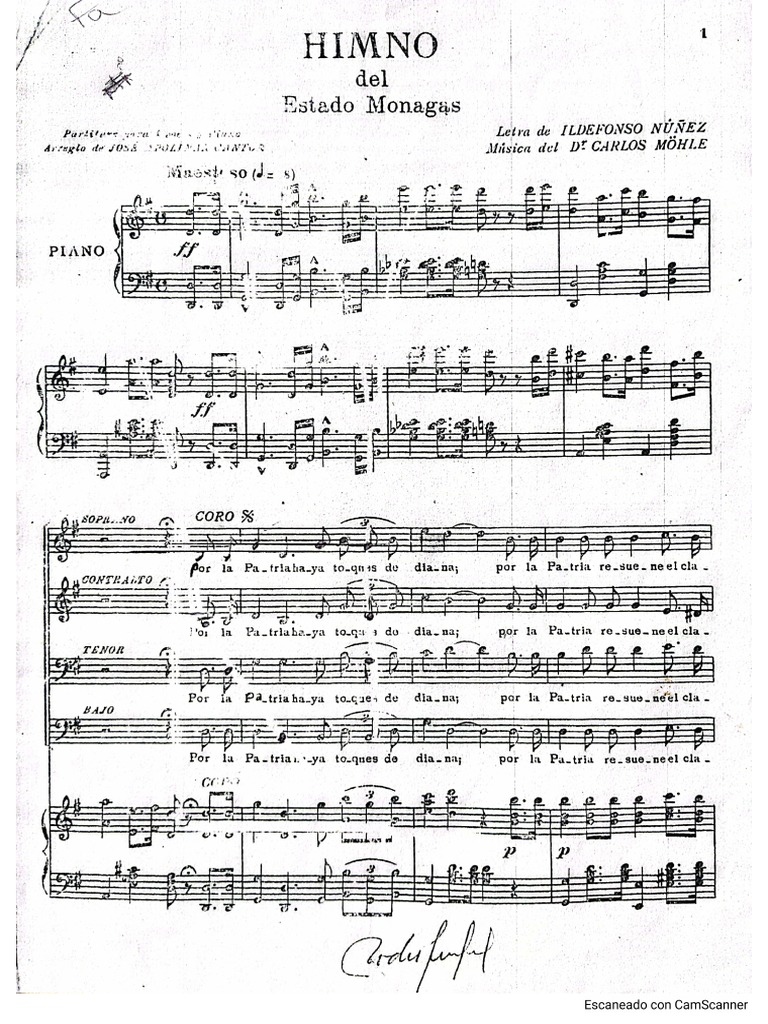 Himno Del Estado Monagas | PDF