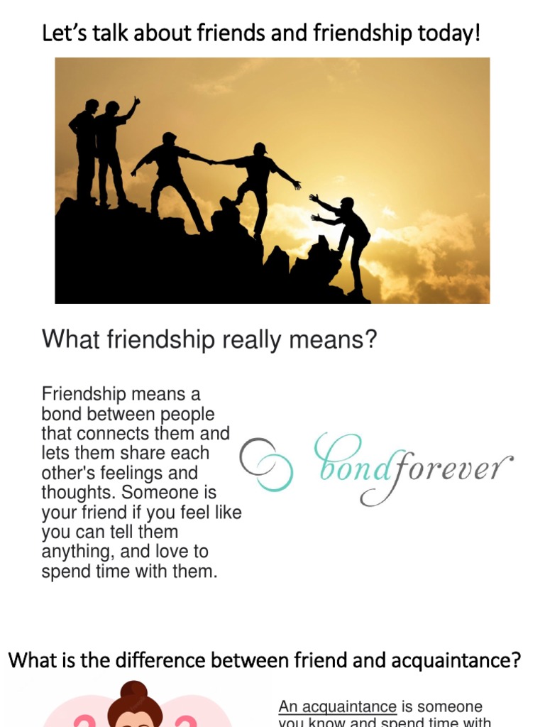 Friendship | PDF | Friendship | Self Esteem
