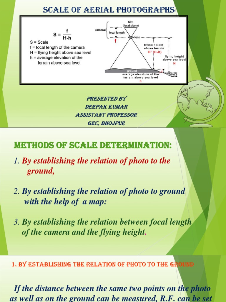 Aerial Photography Scale Determination | PDF | Camera | Length