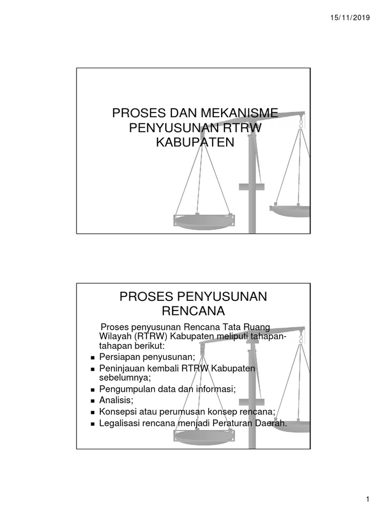 12 - PROSES DAN MEKANISME Pembuatan RTRW | PDF