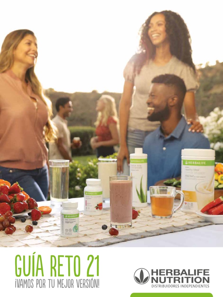 Guía del Reto 21 Días Herbalife | PDF | Alimentos | Comida y bebida