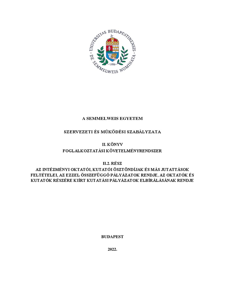 18 melleklet-SZMSZ FKR II KONYV II 2 RESZ | PDF