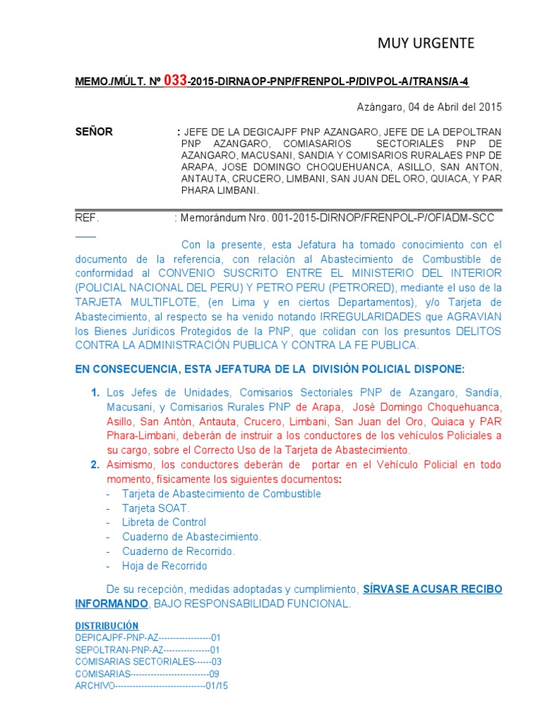 Memorandum Multiple-Trans-A4-2014 | PDF