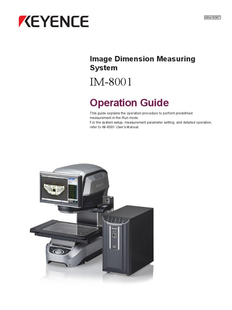 IM-8001 Operation Guide Overview | PDF | Technology & Engineering