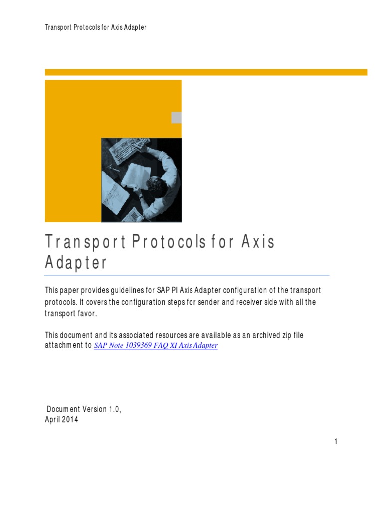 Transport Protocols For Axis Adapter | PDF