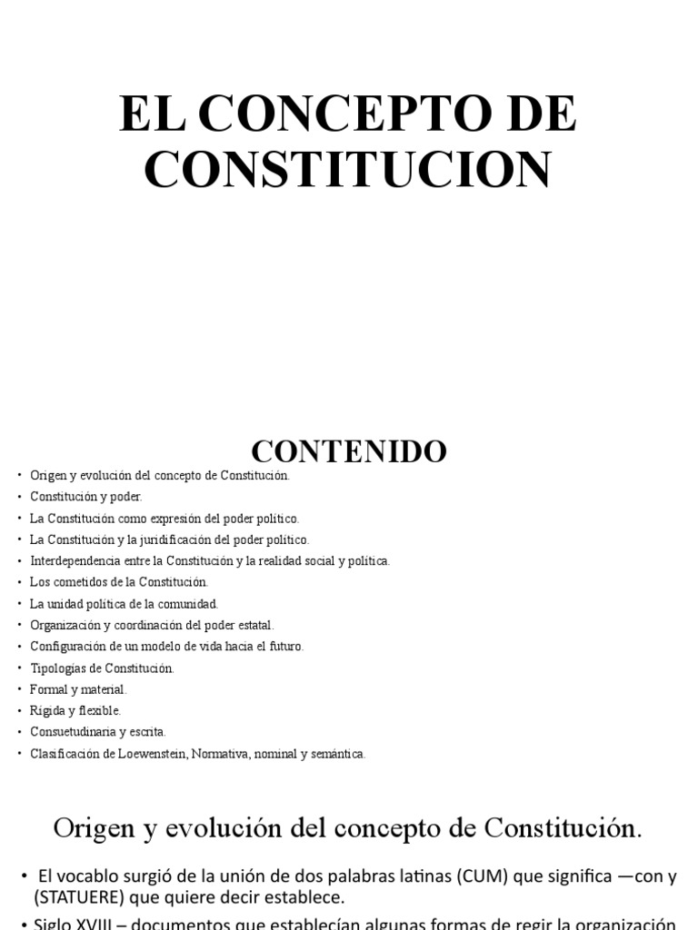 El Concepto de Constitucion | PDF | Constitución | Justicia