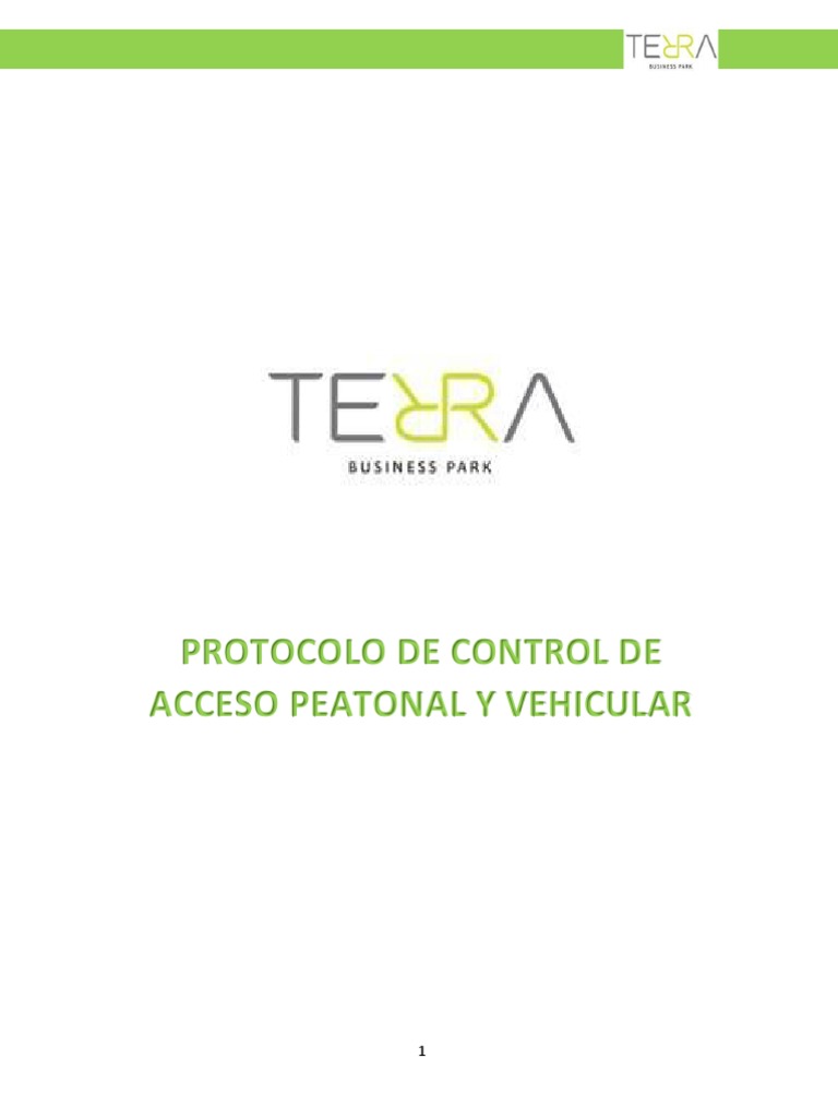 1.13 Protocolo de Control de Accesos | PDF | Condominio | Bases de datos