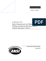 ANSI B11 Standards Safety of Machinery Group 1 1 | PDF | Safety | Risk
