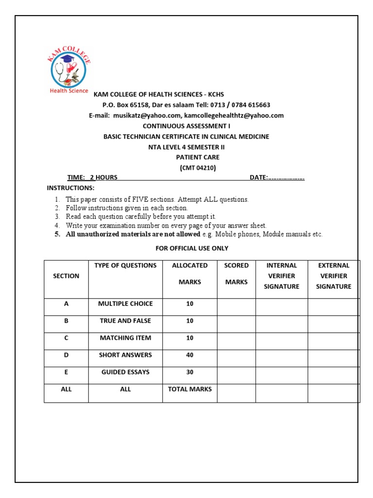 Basic Patient Care Cat I Special 2018 | PDF