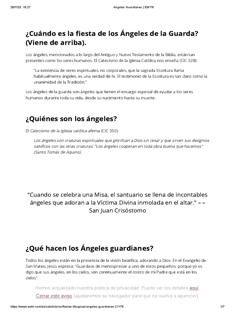 Angeles Guardianes - EWTN | Descargar gratis PDF | Ángel | Ángel guardian