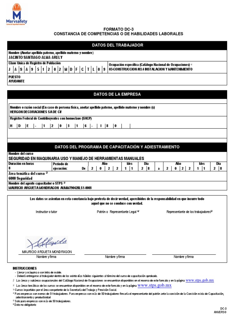 DC3 Jacinto Santiago Alma Arely | PDF