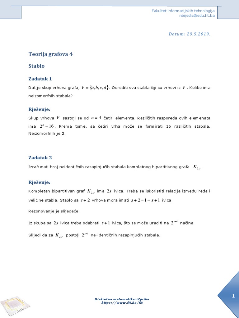V14 MAT2 Teorija Grafova 4 2018 9 | PDF