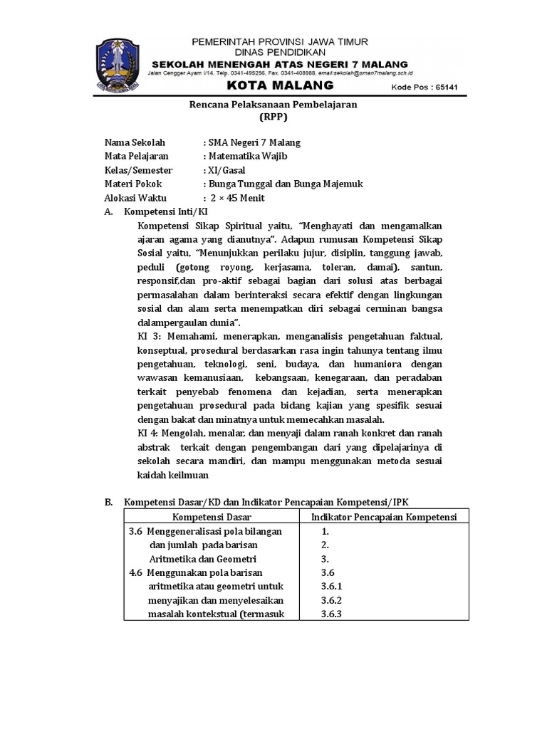 RPP KD 3.6 (Per 4) | PDF
