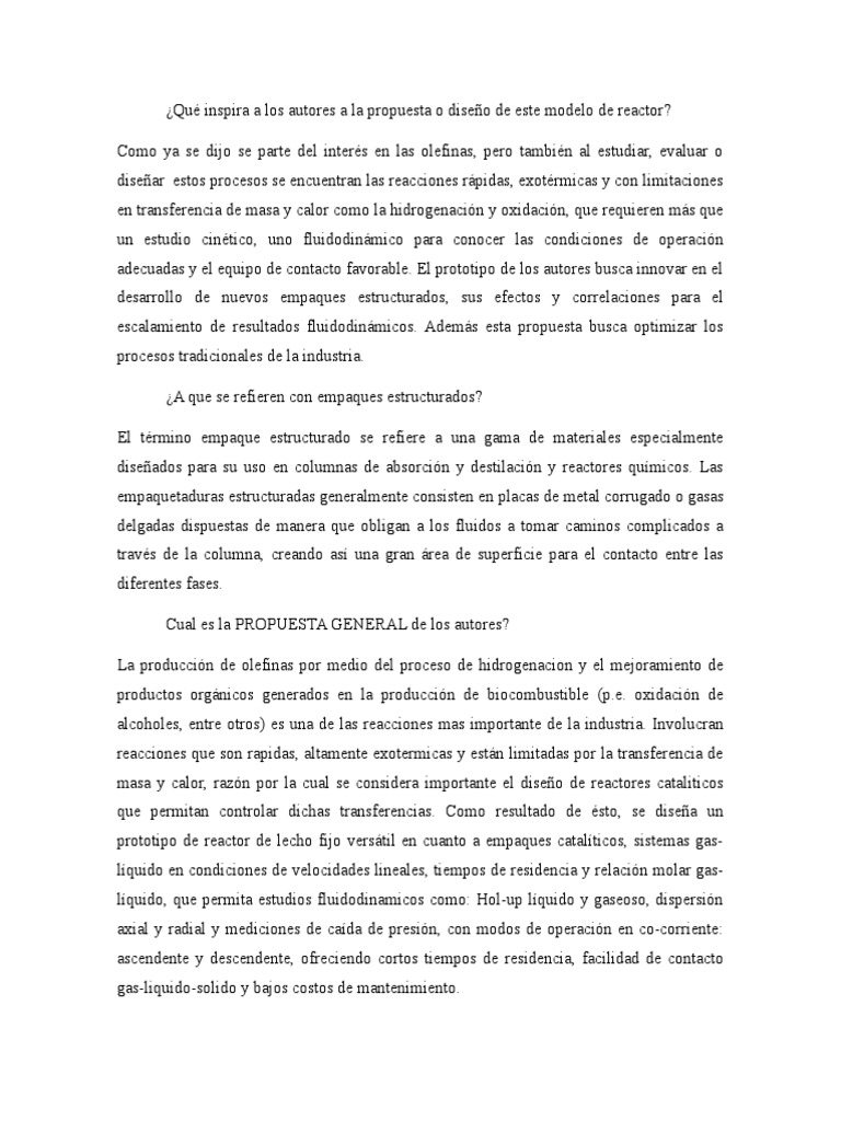 Ines | PDF | Catálisis | Reactor Quimico