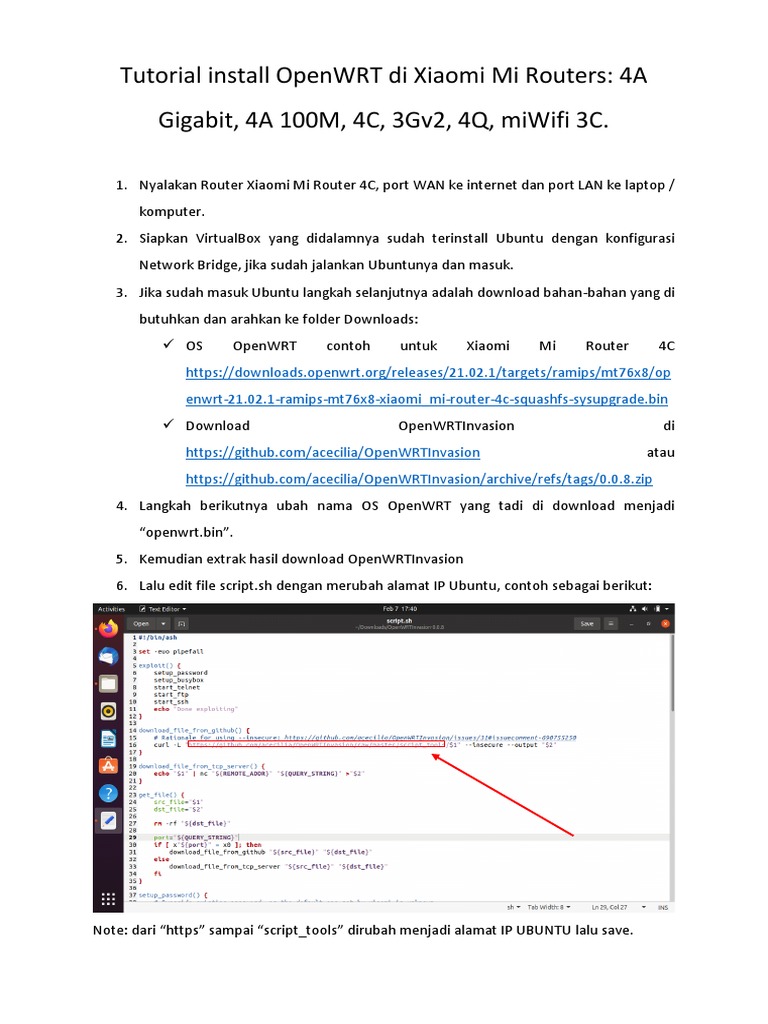 Panduan Instal OpenWRT di Router Xiaomi | PDF | Komputer | Teknologi ...