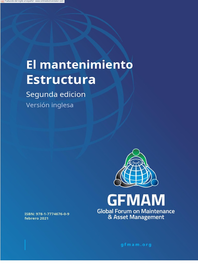 GFMAM Maintenance Framework - 2nd Edition Final.en.es | PDF