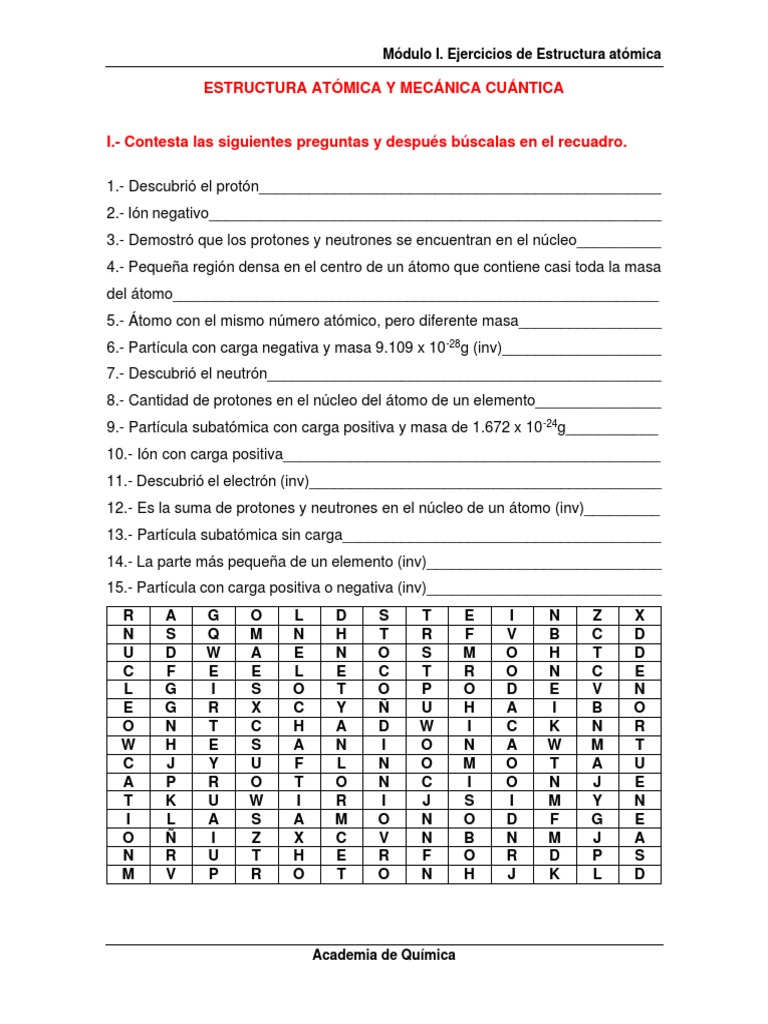 Estructura Atómica Completo | PDF | Núcleo atómico | Protón