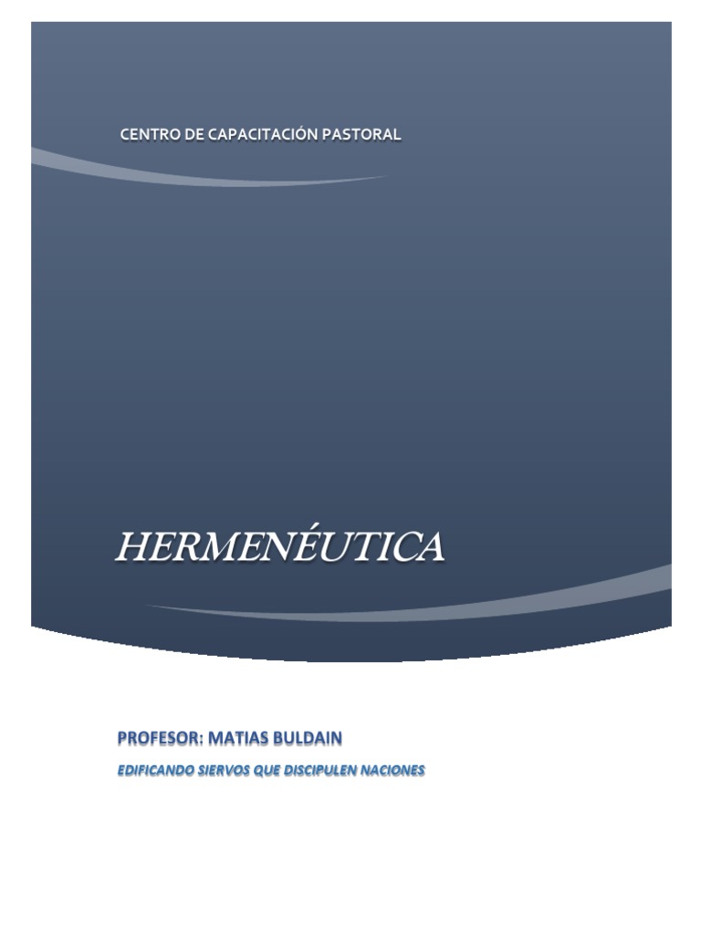 Apunte | PDF | Hermenéutica | Biblia